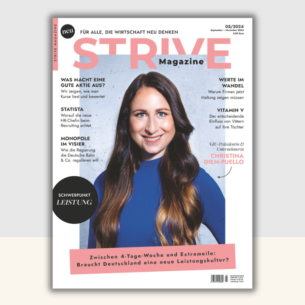 Aktuelle Print-Ausgabe – STRIVE Magazine